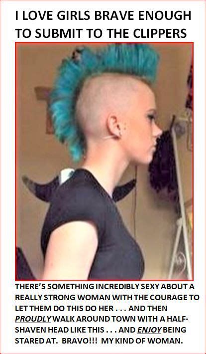 Pin By Shane Robb On Extreme Hairstyles Half Shaved Hair Shave Her