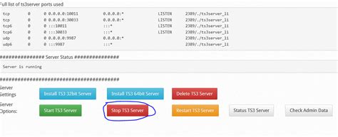 teamspeak upgrade elevate communication in centos web panel