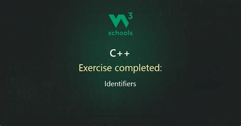 Completed Exercise C Identifiers