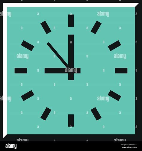 Retro Computer Clock Icon Web Ui Element Stock Vector Image And Art Alamy