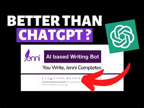 AI Better Than Chat GPT | Jenni.ai is Better than Chat GPT - YouTube