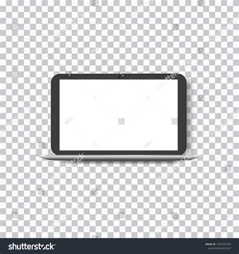 Laptop Mockup Isolated On Transparent Background Stock Vector Royalty Free