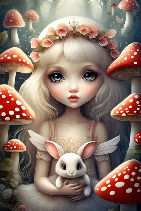 버섯 여자 캐릭터 Pixabay의 무료 이미지 Pixabay