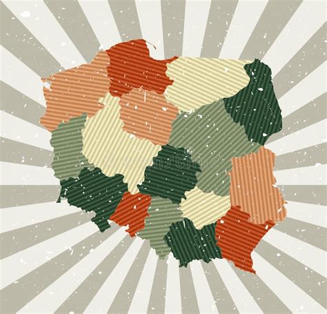 Poland Vintage Map Stock Vector Illustration Of Crack 256918502
