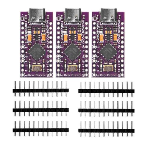 OSOYOO Pcs ProMicro Board ATmega U Leonardo V MHz Module Board Type C Port For Arduino X