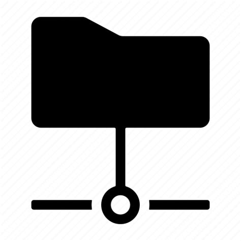 Connected Folder File Sharing Folder Server Folder Server Storage Sharing Icon