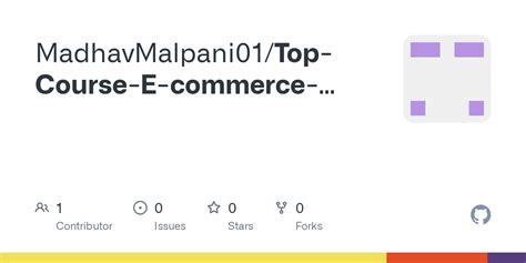 github madhavmalpani01 top course e commerce app