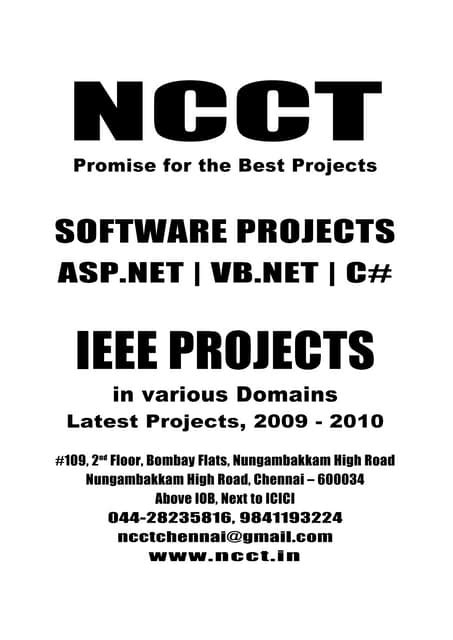 Ieee Projects 2009 Java Projects Pdf