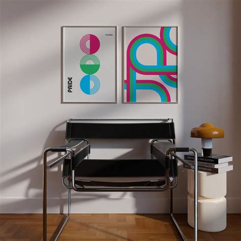 Polysexual Poster Poly Pride Wall Art Bauhaus Print Lgbtq Wall Print