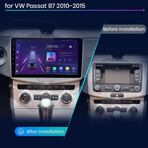 Navigációval Kompatibilis Vw Passat B6 B7 Android 11 10 Hüvelykes