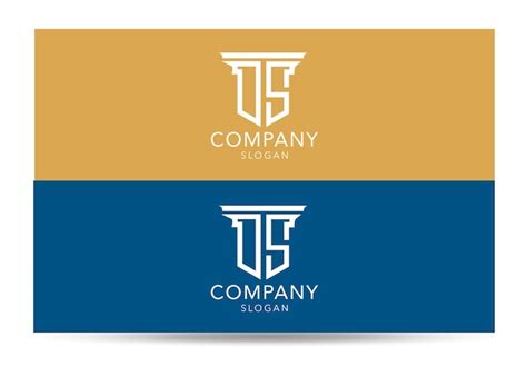 Premium Vector Modern Monogram Initial Letter Ds Logo Design Template