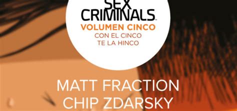 Sex Criminals 5 Con El Cinco Te La Hinco Es La Hora De Las Tortas