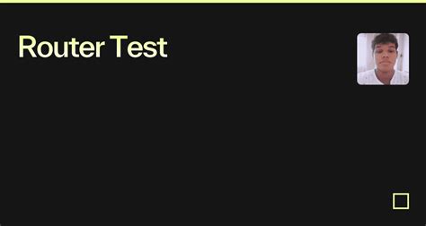 Router Test Codesandbox