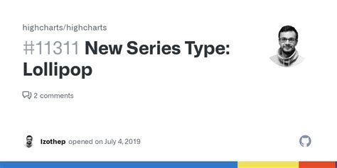 New Series Type Lollipop · Issue 11311 · Highchartshighcharts · Github