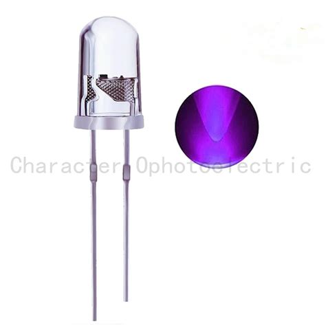 20PCS LED 5mm Round 365nm Ultra Violet UV LED Lamp Diodes In Light Beads From Lights Lighting