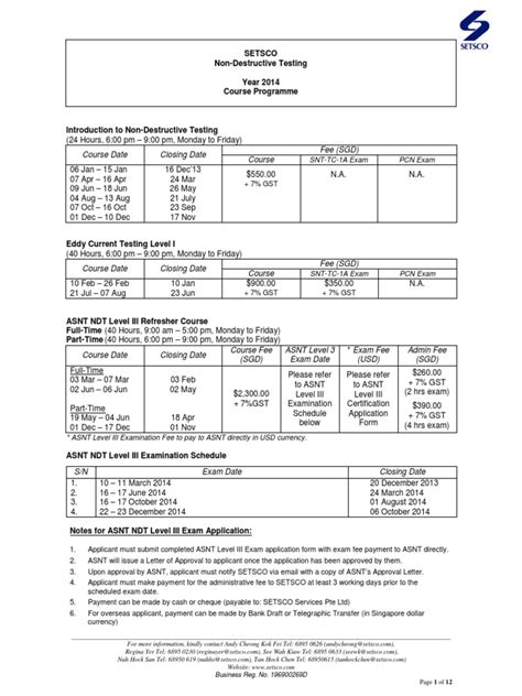 Setsco Training Pdf Download Free Pdf Test Assessment Business