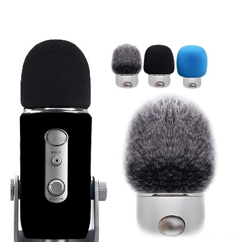 For Blue Yeti Pro Anti Pop And Windproof Spongefluffy Microphone Cover