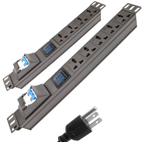 Pdu Power Distribution Unit Network Cabinet Rack Power Strip 16a Air Switch 2 18ac 10a Universal