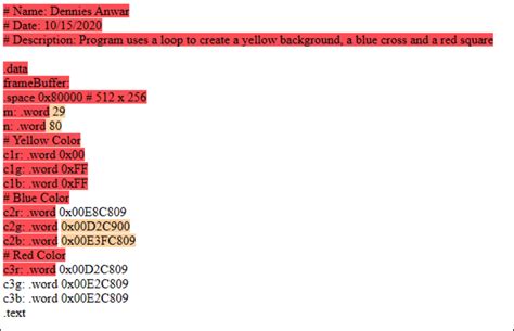 Task Write Mips Code To Draw The Following Shape On