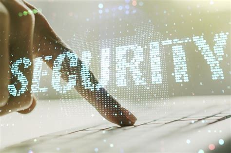 Premium Photo Cyber Security Creative Concept With Hands Typing On