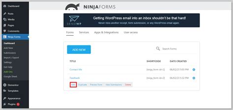 Plugin Settings PRO Version Ninja Forms Google Sheet Connector Pro