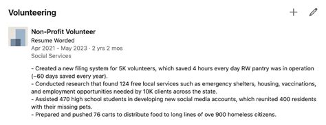 how to add volunteer experience to linkedin