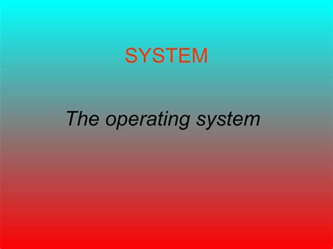 System Programming Ppt