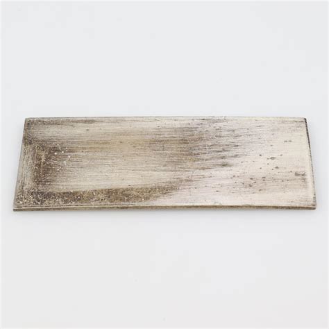 Sterling Silver Blank Rectangle Piece Property Room