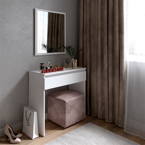 Туалетний столик із дзеркалом у білому кольорі Ms630 купить онлайн на Rozetka