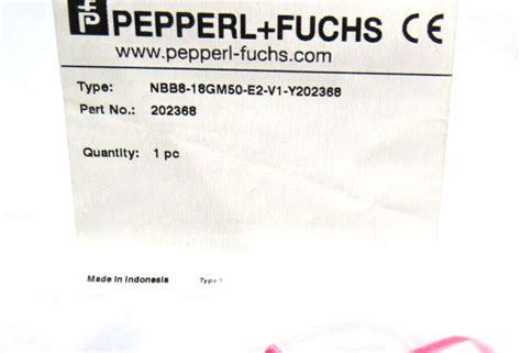New Pepperl Fuchs Nbb8 18gm50 E2 V1 Y202368 Inductive Sensor 202368