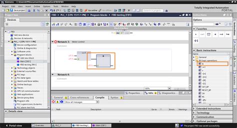 An Introduction To The Function Block Diagram Fbd Language In Tia Portal