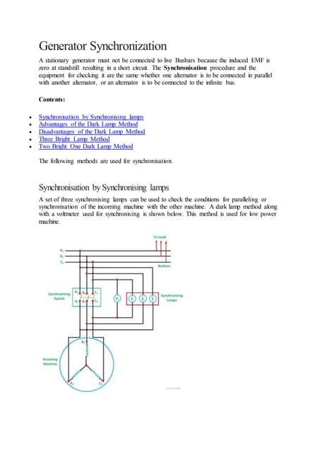 Generator Synchronization Docx