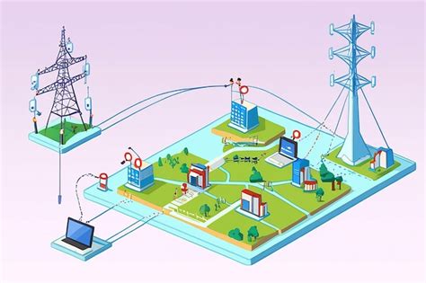 Mobile Communication Network Premium Ai Generated Image