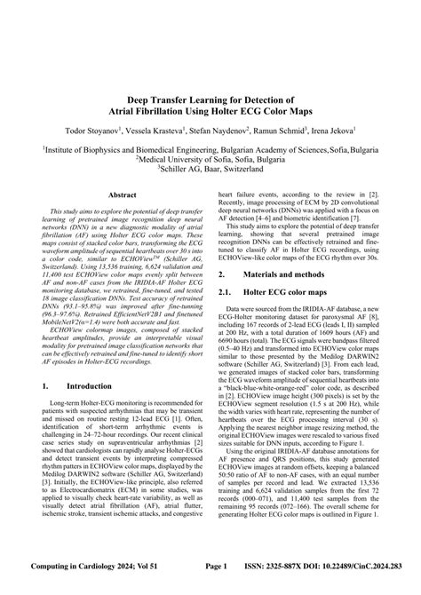 Pdf Deep Transfer Learning For Detection Of Atrial Fibrillation Using