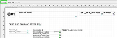 ifs report designer first table body is blank ifs community