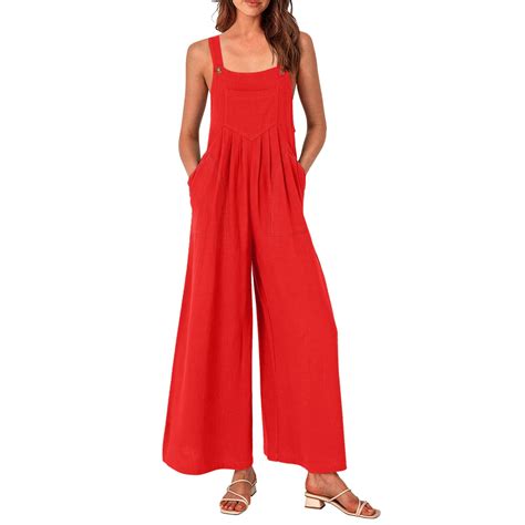 Vbarhmqrt Flare Jumpsuits For Women Long Sleeve Tall Overalls Casual