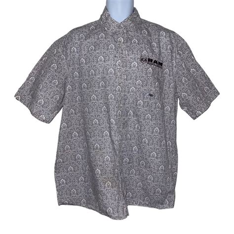 Rare Roper Dodge Ram Rodeo Series Mens Shirt Xxl Purp Gem