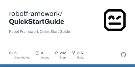 Github Robotframeworkquickstartguide Robot Framework Quick Start Guide