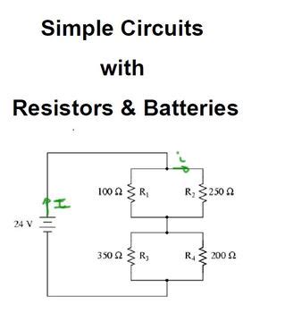 AP PHYSICS C BATTERIES RESISTORS CIRCUITS NOTES SOLVED EXAMPLES