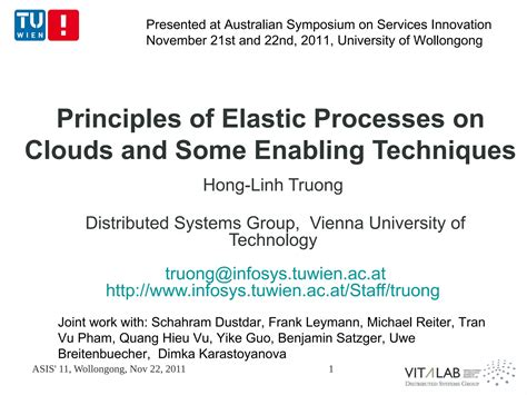Principles Of Elastic Processes On Clouds And Some Enabling Techniques PDF Cloud Computing