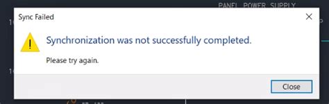 Synchronization Was Not Successfully Completed Error Appears When Launching AutoCAD Electrical