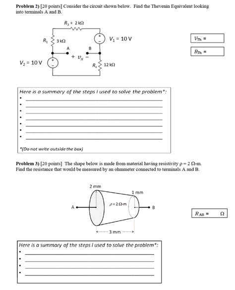 solved problem 2 [20 points] consider the circuit shown below find