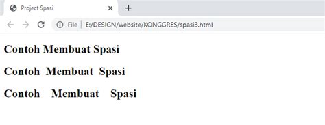 Cara Membuat Spasi Dalam Paragraf Di Html Konggres