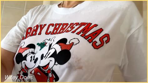 Wifey Wishes You A Wet Shirt Braless Christmas 9 Pics Xhamster