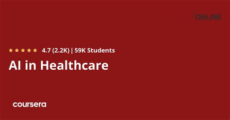 Ai In Healthcare Coursera