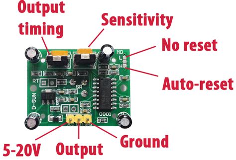 HC SR PIR Motion Sensor Electronics In Touch Co