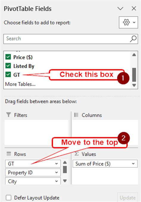 How To Show Grand Total At Top In Excel Pivot Table Excel Insider