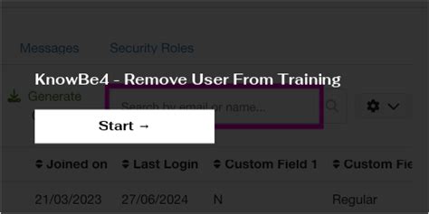 knowbe4 remove user from training