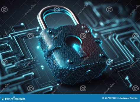 Padlock With Keyhole Icon In Personal Data Security Represents Cyber Data Or Data Privacy