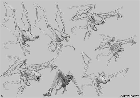 Dragon Poses Kaiju Design Horror Monsters Monster Concept Art